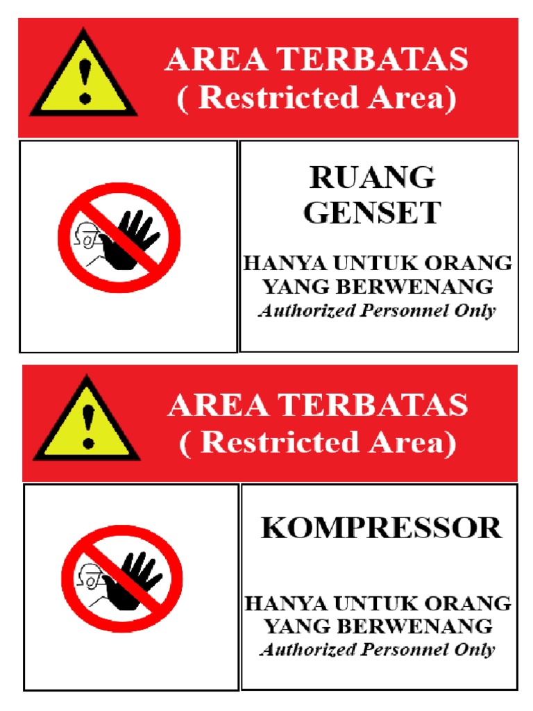 Sign Area Terbatas | PDF