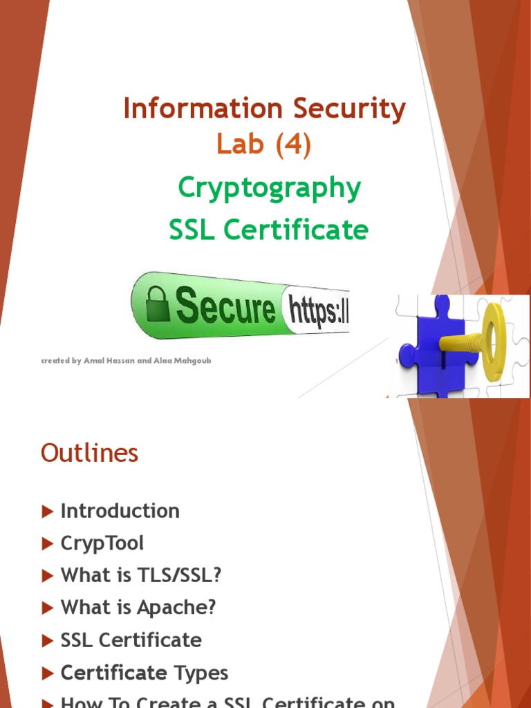Security Lab 4 Cryptography 2020 | PDF | Cryptography | Public Key Certificate