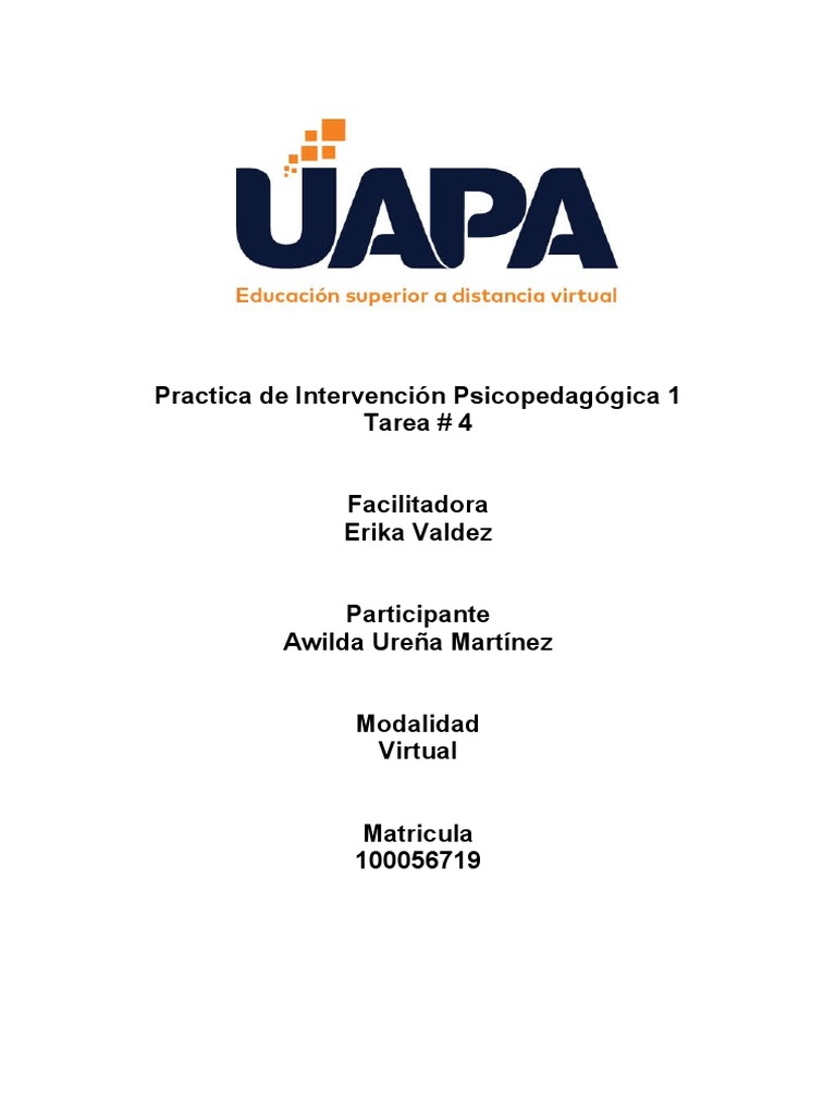 de Intervención Psicopedagógica 1 tarea 4 (1) | PDF | Inteligencia | Psicometría