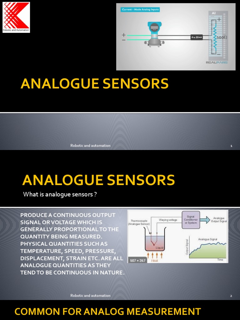 ACSC - PLC Analogue Sensors | PDF | Analogue Electronics | Programmable Logic Controller