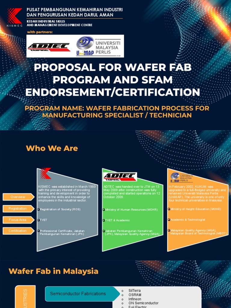 (Revised) MIMOS 2-Sep - SFAM Endorsement On Wafer Fabrication Front ... (Revised) MIMOS 2-Sep - SFAM Endorsement On Wafer Fabrication Front ...