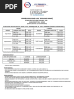 Tariff List: Sr. No Room Category No. of Beds Rent Per Day Specialist ...