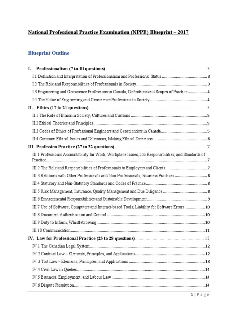 2017 NPPE Blueprint | PDF | Legal Liability | Tort