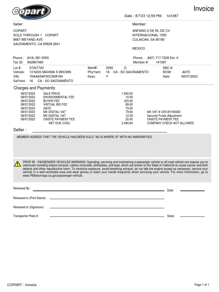 Invoice | PDF | Value Added Tax | Invoice