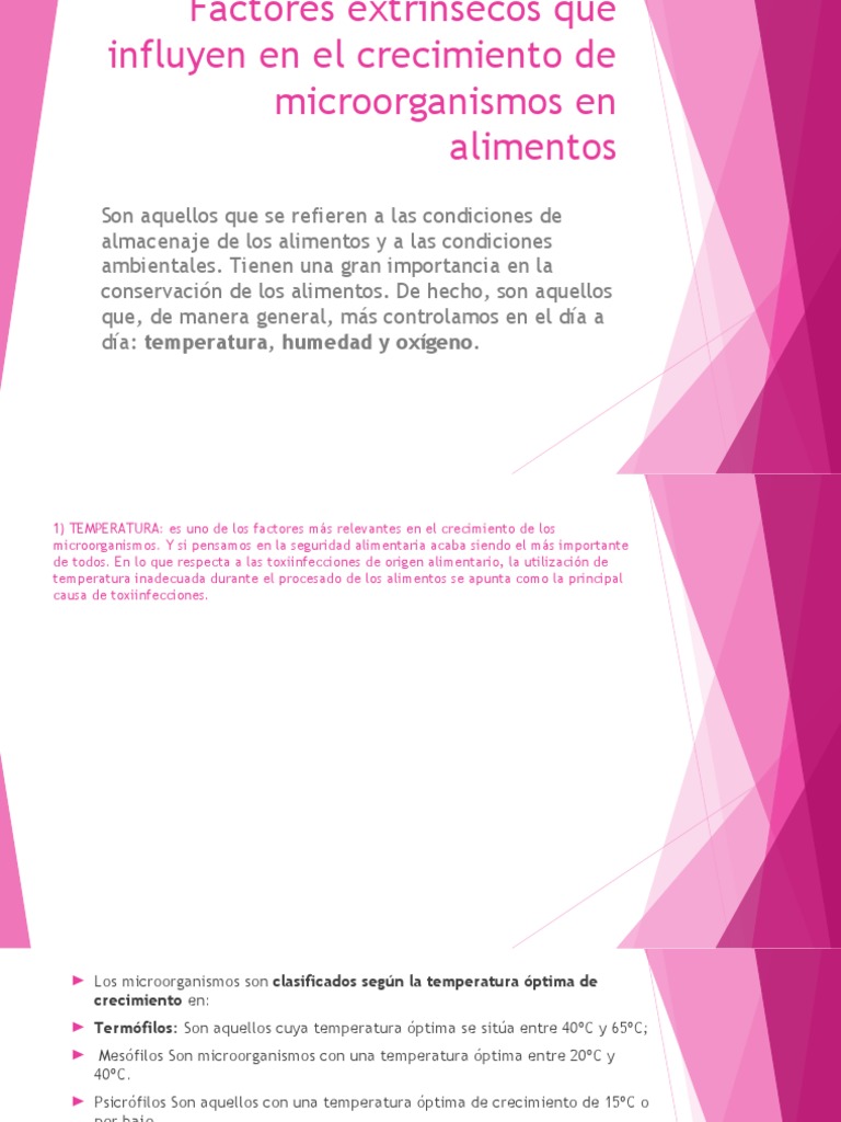 Factores Extrínsecos | PDF | Humedad | Agua