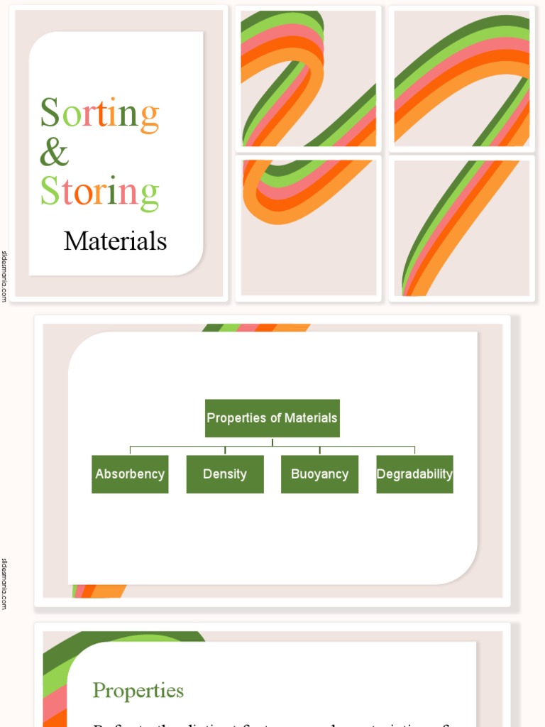 Science 4 Sorting and Storing Materials | PDF