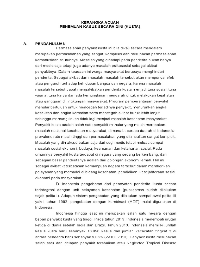 Kak Penemuan Kusta | PDF