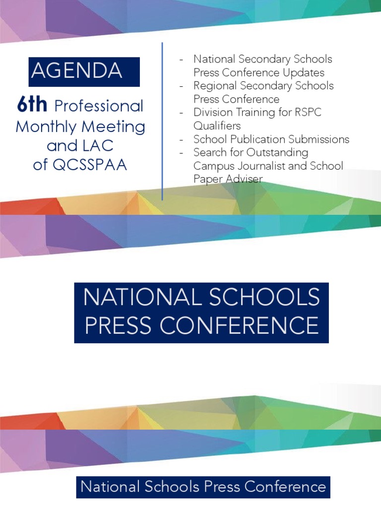 QCSSPAA 6th Professional Meeting | PDF | Computing | Mass Media