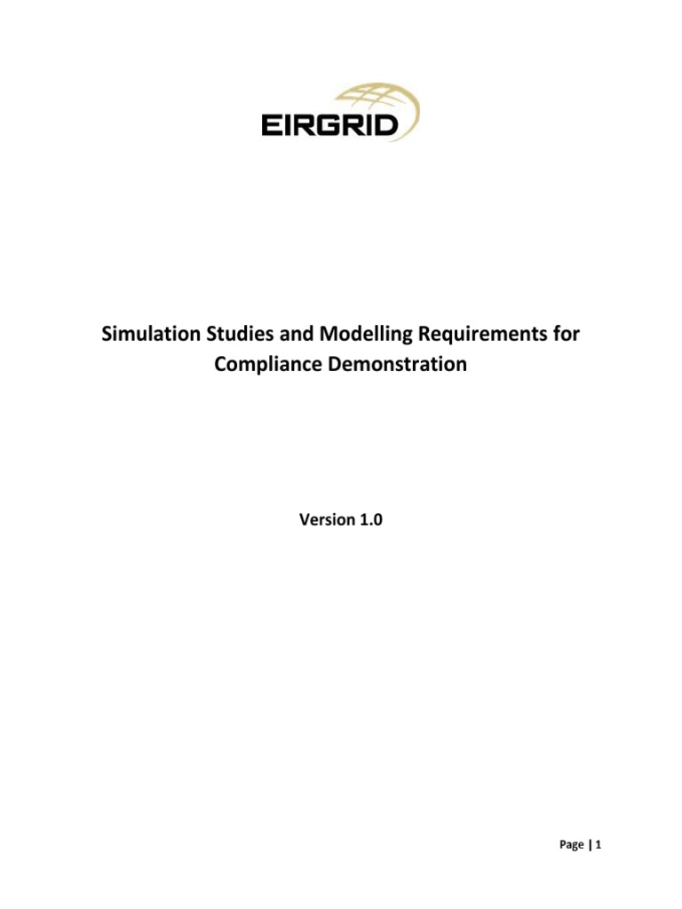 EirGrid Simulation Requirements | PDF | Ac Power | Simulation