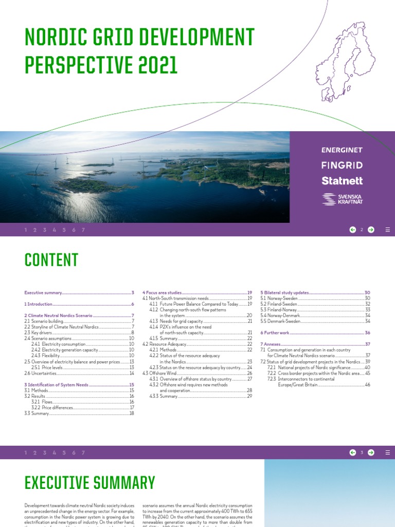 Nordic Grid Development Perspective 2021 | PDF | Hydroelectricity ...