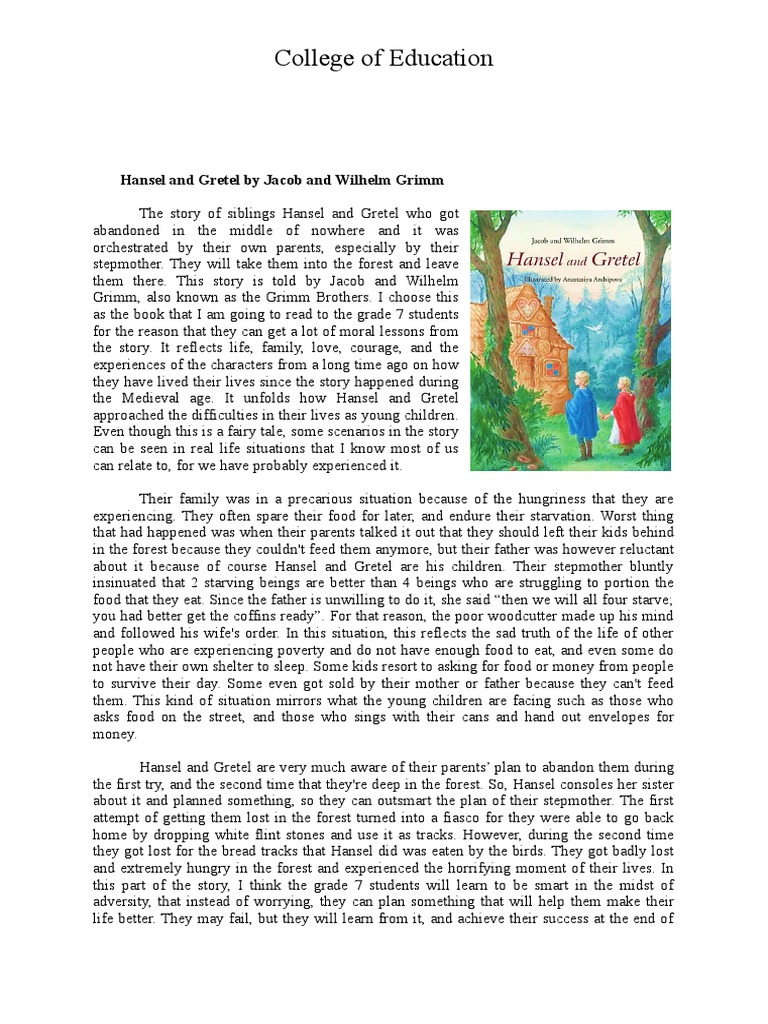 Hansel and Gretel: A Moral Journey | PDF | Hansel And Gretel (Opera ...