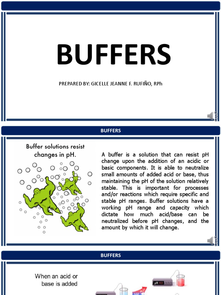 Buffer Solutions Explained | PDF | Buffer Solution | Acid