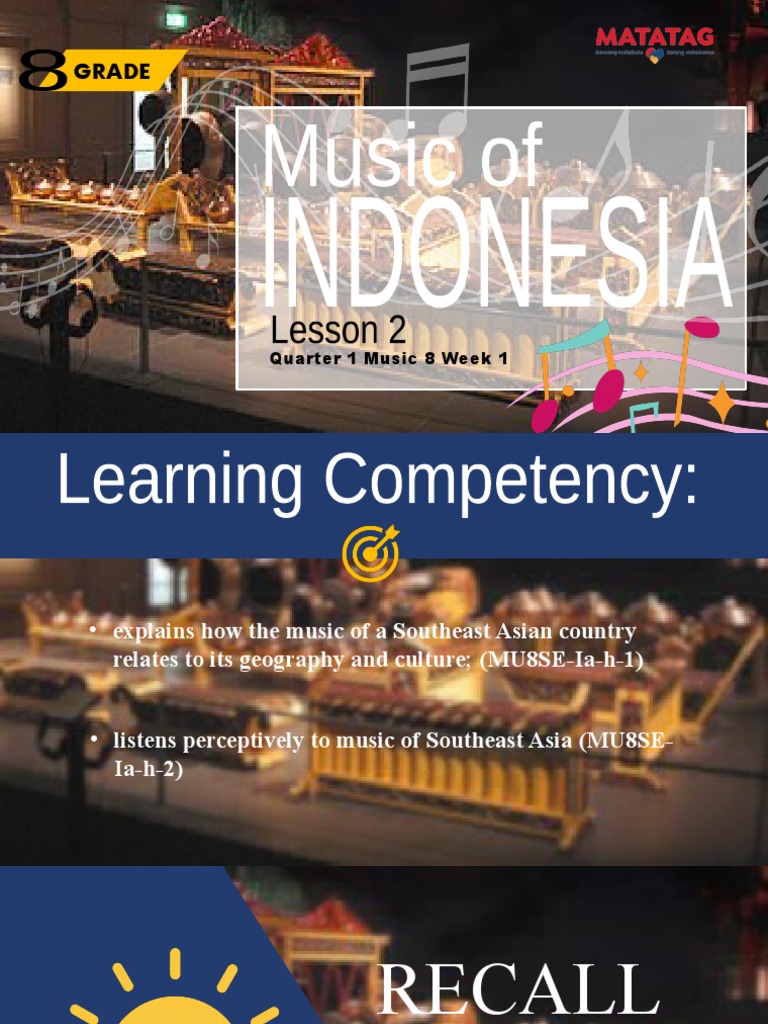 Q1 PPT - MUSIC 8 (Indonesia Music) | PDF | Indonesia | Music Production