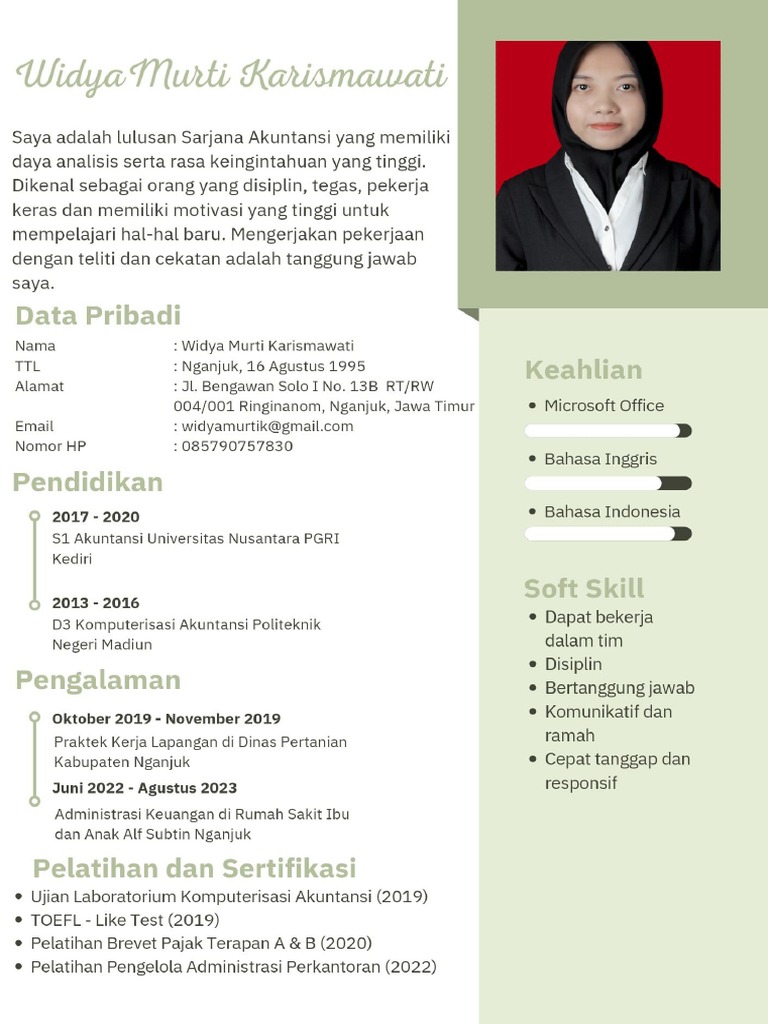 CV Widya | PDF
