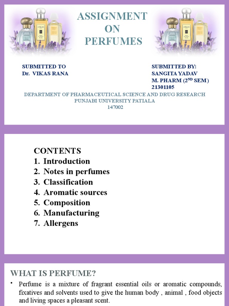 Perfumes | PDF | Perfume | Essential Oil