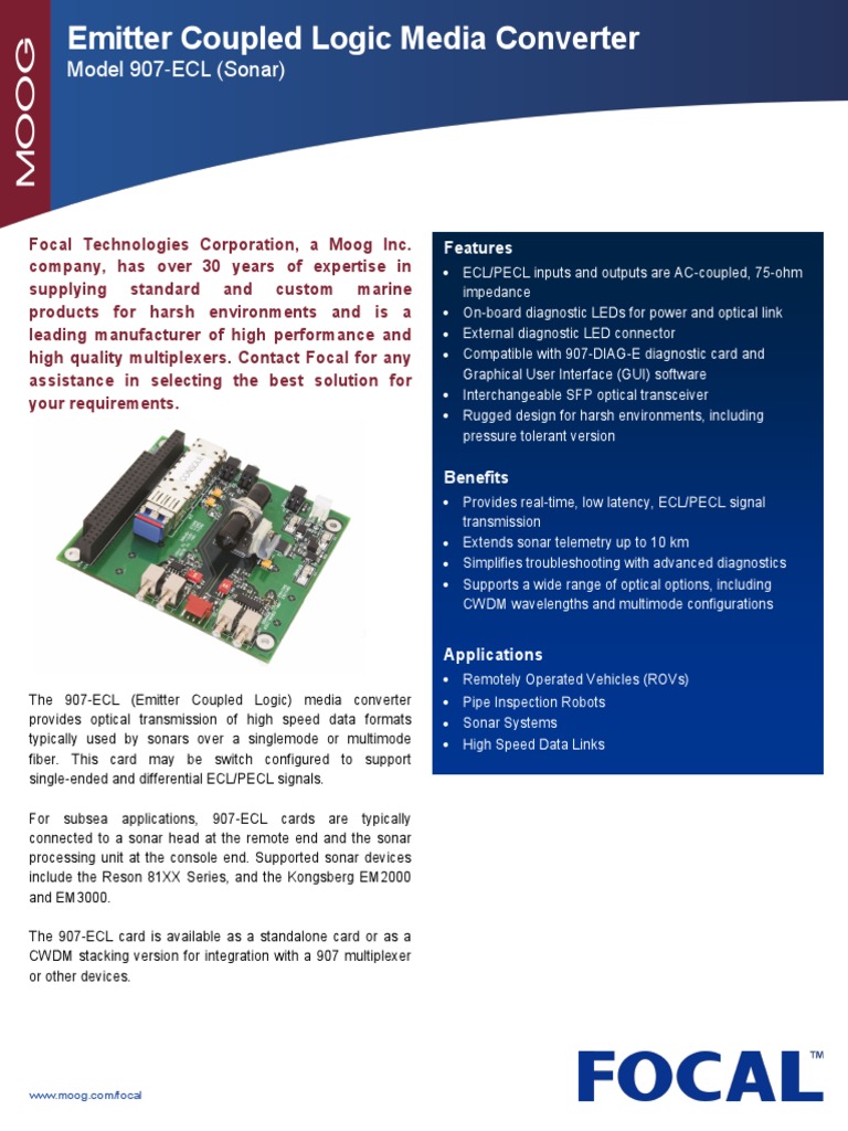 5 - Mux - Model 907 Ecl Sonar | PDF | Wavelength Division Multiplexing | Sonar
