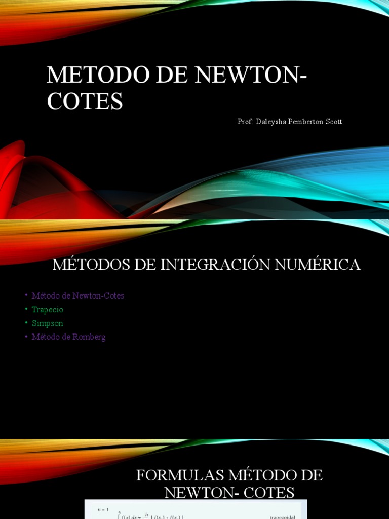 Metodo de Newton - COTES | PDF