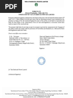 Fssai Nomination Form Ix | PDF | Law