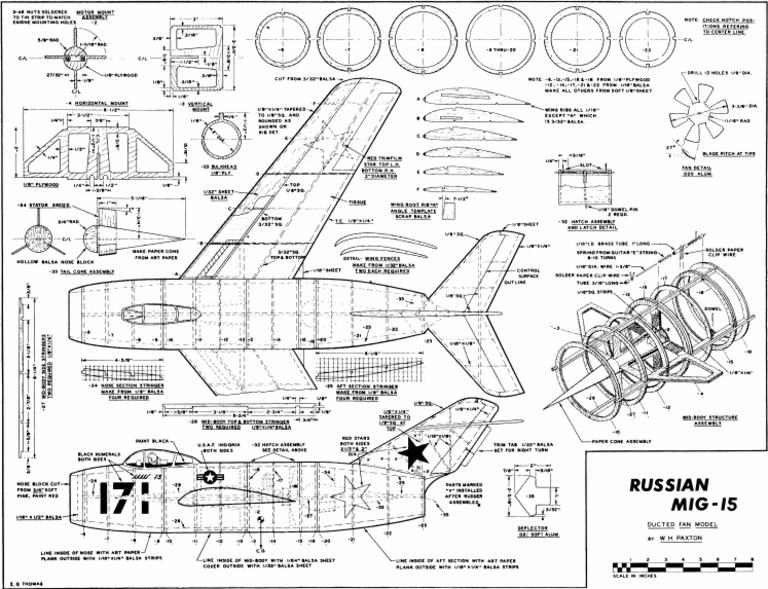Mig-15 Plan | PDF