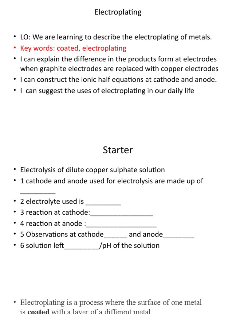 Understanding Electroplating Basics | PDF | Fuel Cell | Electrochemistry