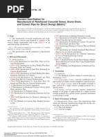 ASTM C76 - Reinforced Concrete Pipe | PDF | Cement | Concrete