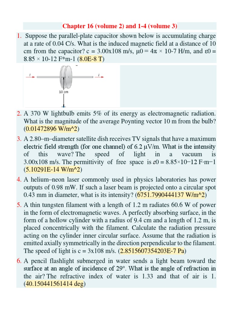 Phys 162 Chapter 161-4 | PDF | Reflection (Physics) | Refraction