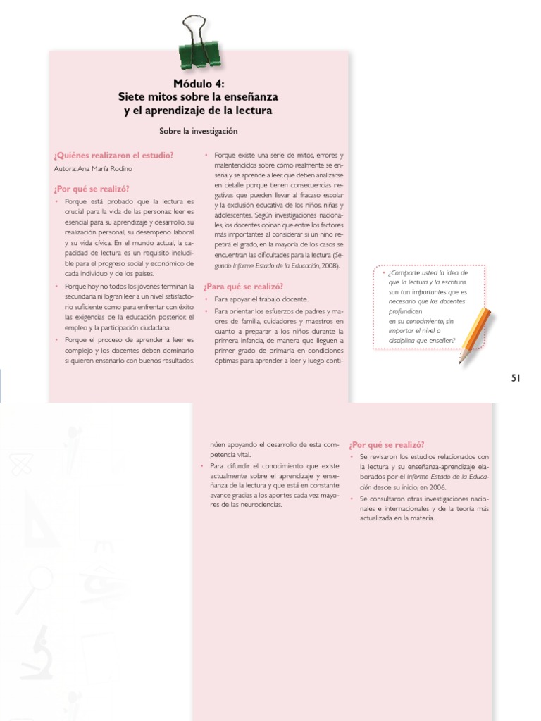 Módulo 4 - Siete Mitos Sobre La Enseñanza y El Aprendizaje de La ...
