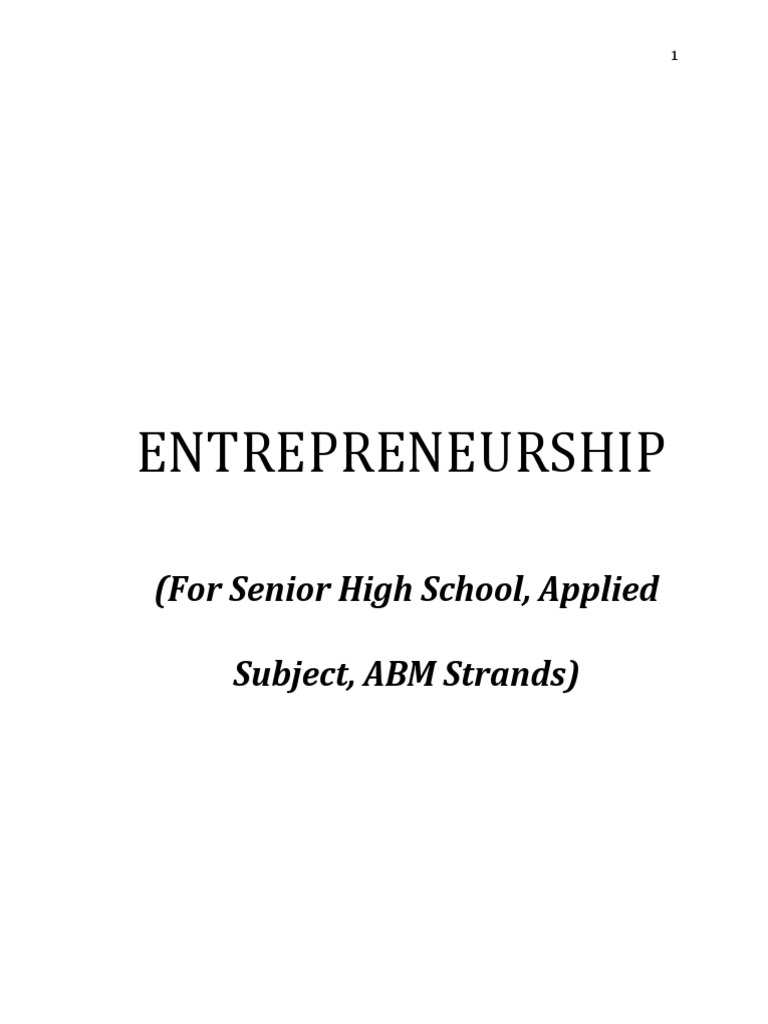 Unit I Entrepreneurship | PDF | Entrepreneurship | Brand