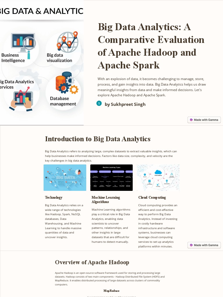 Big Data Analytics: A Comparative Evaluation of Apache Hadoop and Apache Spark | PDF | Apache ...