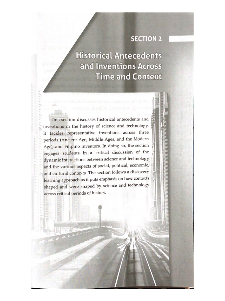 Historical Antecedents and Inventions Across Time and Context | PDF