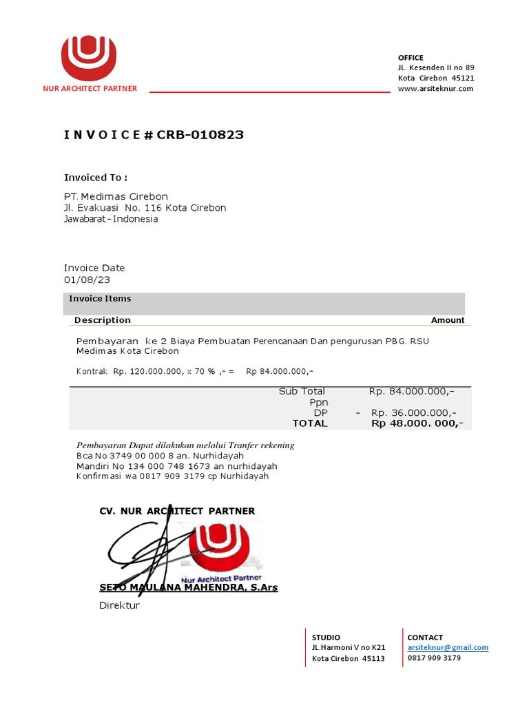 Invoice Medimas Termin 2 | PDF