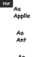 Aa Apple Alligator Ant Ax | PDF