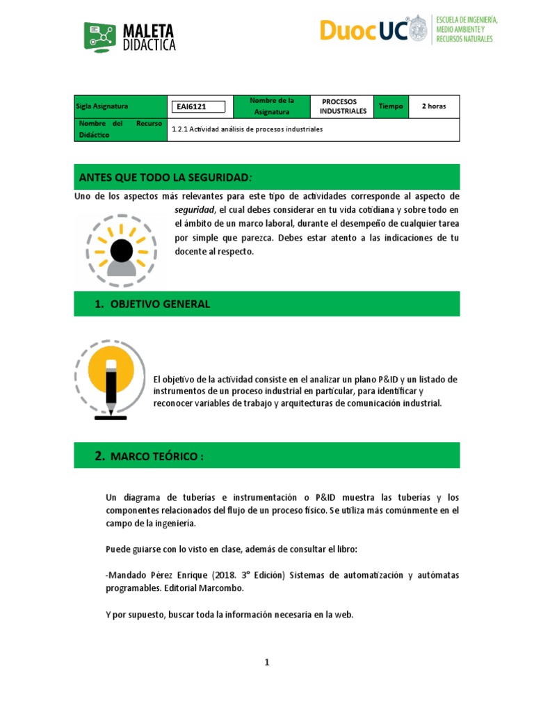 1 2 2 Actividad Analisis De Procesos Industriales Descargar Gratis