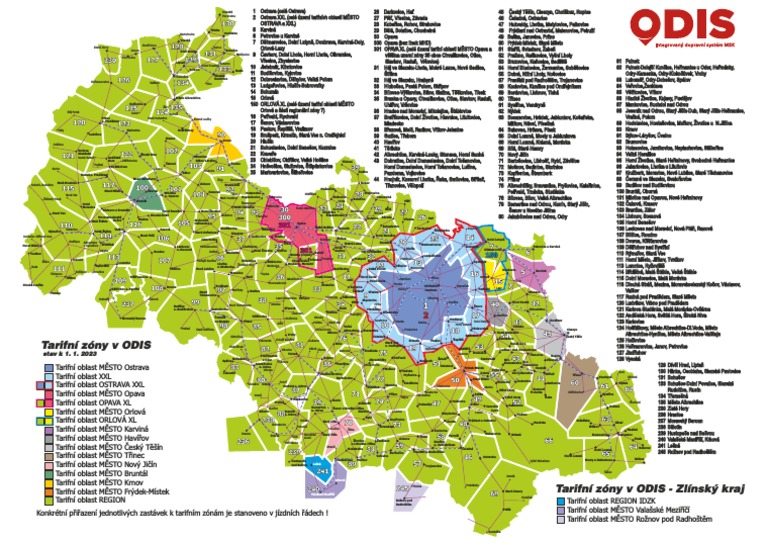 Mapa Zon Odis | PDF