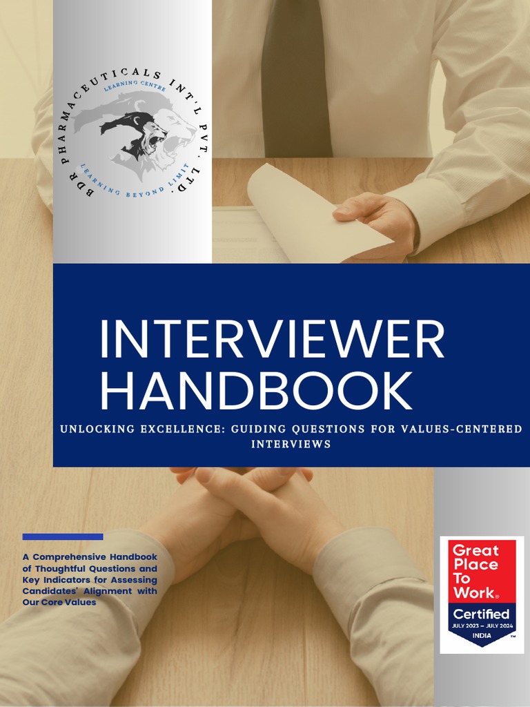 Interviewer Handbook - Values | PDF | Conflict Resolution | Goal