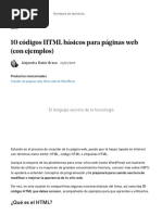 Programa "Hola Mundo" en HTML: Guía Completa | PDF