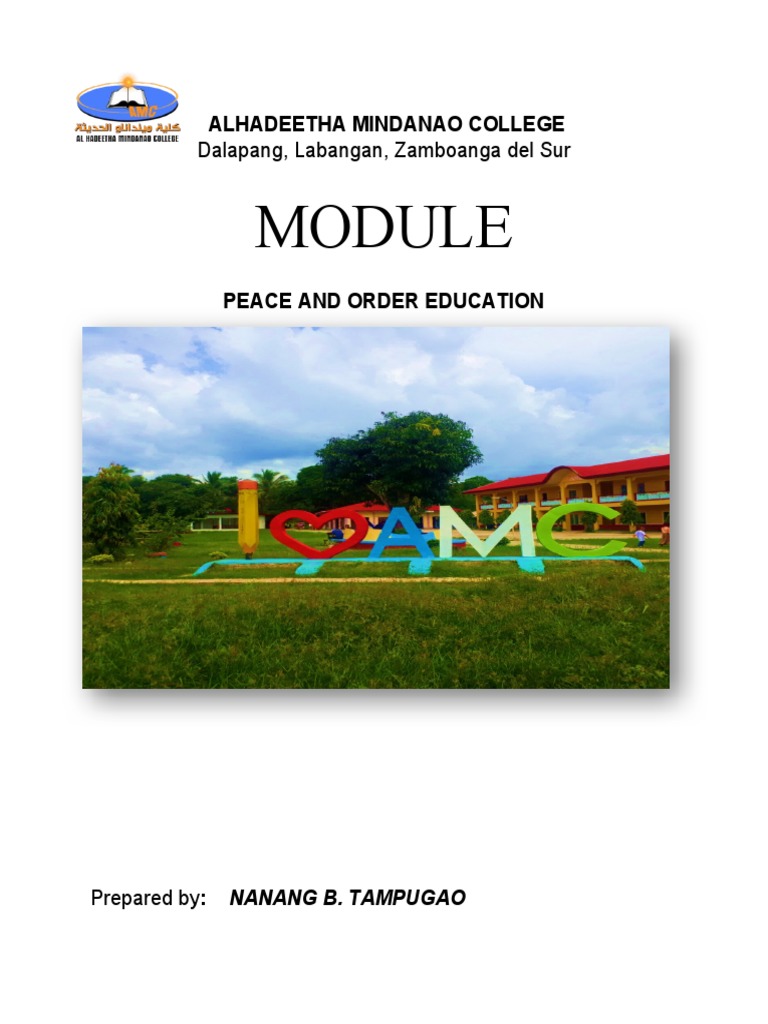Peace and Order Module 6 | PDF | Ethical Principles