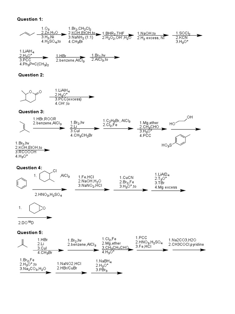 Final 211 | PDF | Physical Sciences | Organic Chemistry