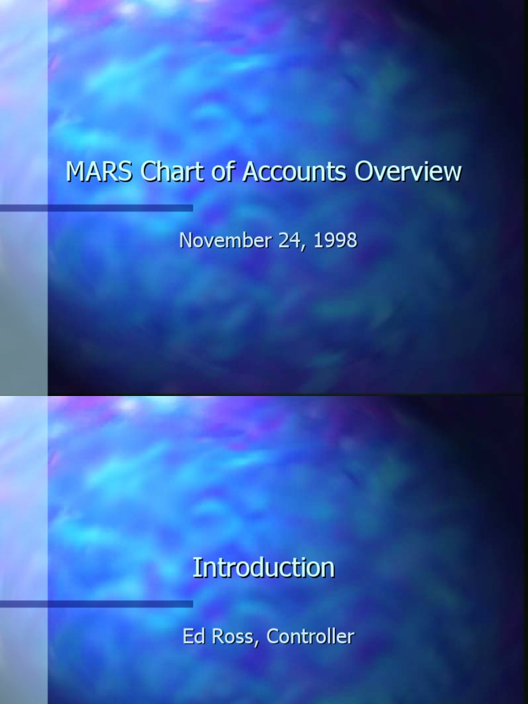 MARS Chart of Accounts Guide | PDF | Revenue | Hierarchy