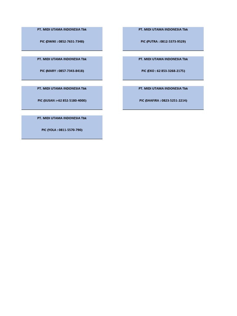 Matrix Agustus No Rumus 2023 | PDF | Indonesia