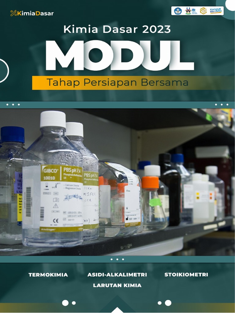 Modul Kimia Dasar Semester Gasal 2023 - 2024 | PDF