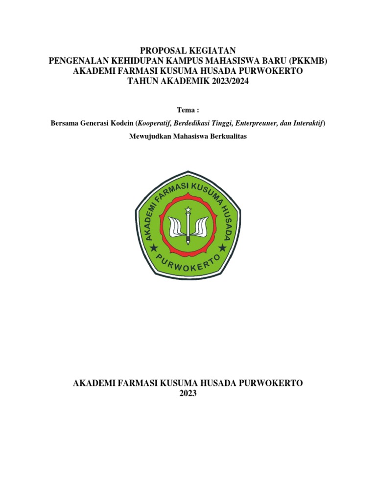 Proposal PKKMB 2023-2024 Fix | PDF