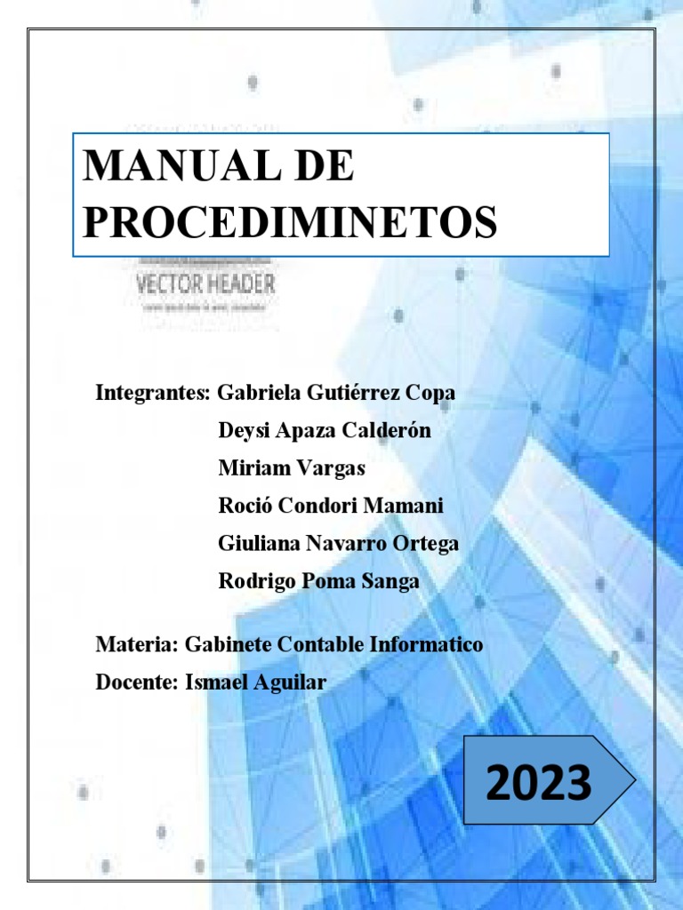 Manual de Procedimientos | PDF | Gestión de recursos humanos | Business