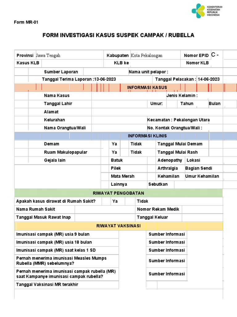 Blangko PE Campak | PDF