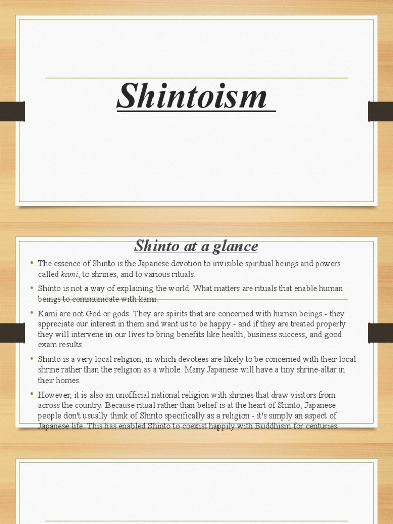 Shintoism 7th Week | PDF | Shinto | Religious Belief And Doctrine