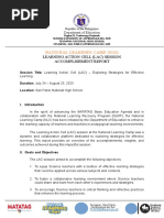 Sample FGD Minutes | PDF | Learning | Teachers