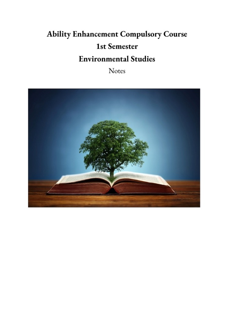 AECC - Environmental Studies | PDF | Ecosystem | Natural Environment