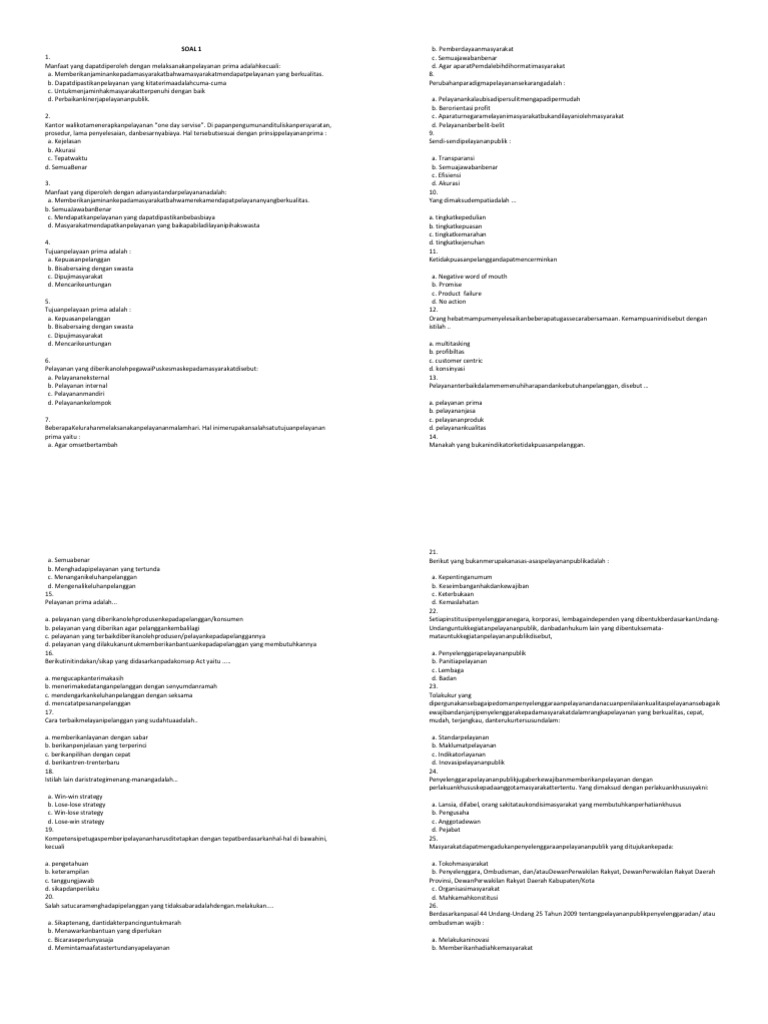 Soal E Learning | PDF