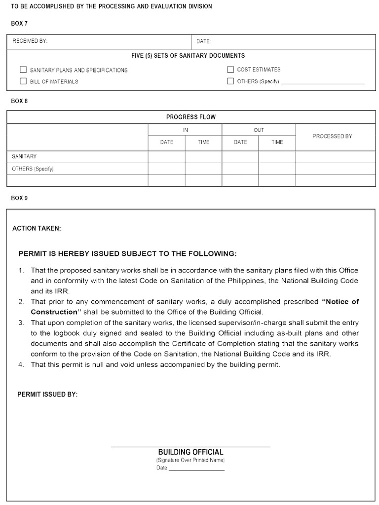 Sanitary-Permit-word-2 | PDF