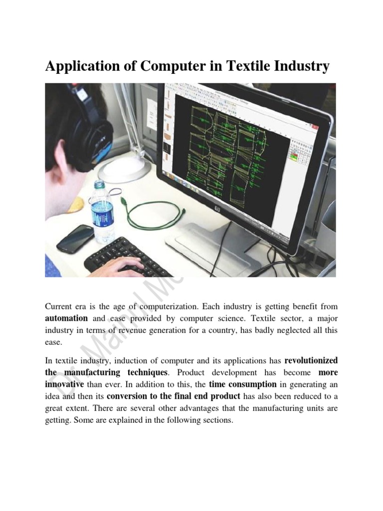 Computers Transform Textile Industry | PDF | Automation | Microsoft ...